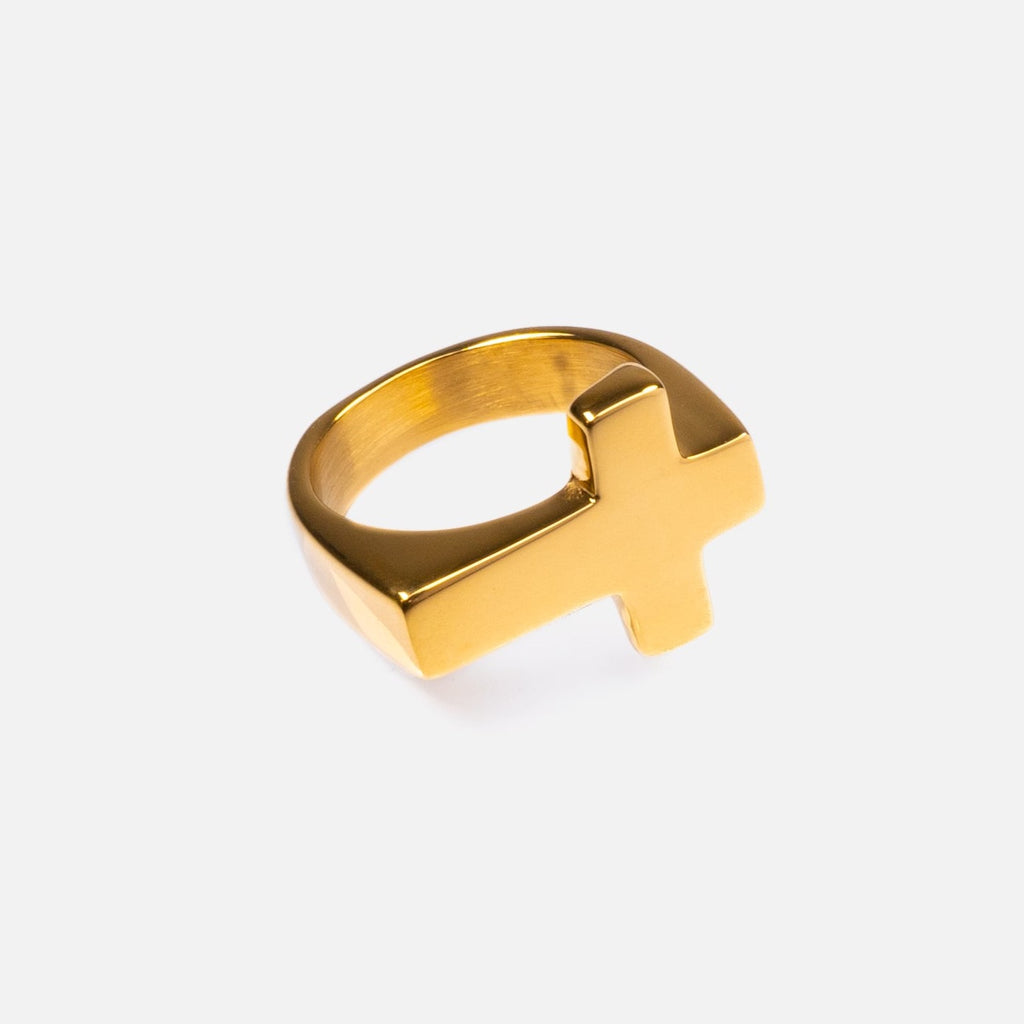 Slant - Gold Ring for Men